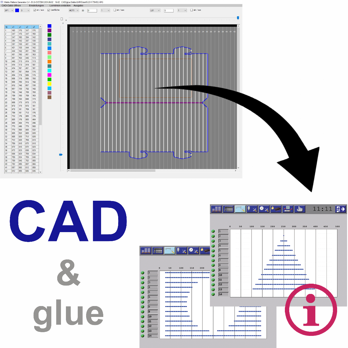 KAS - gluing and quality control